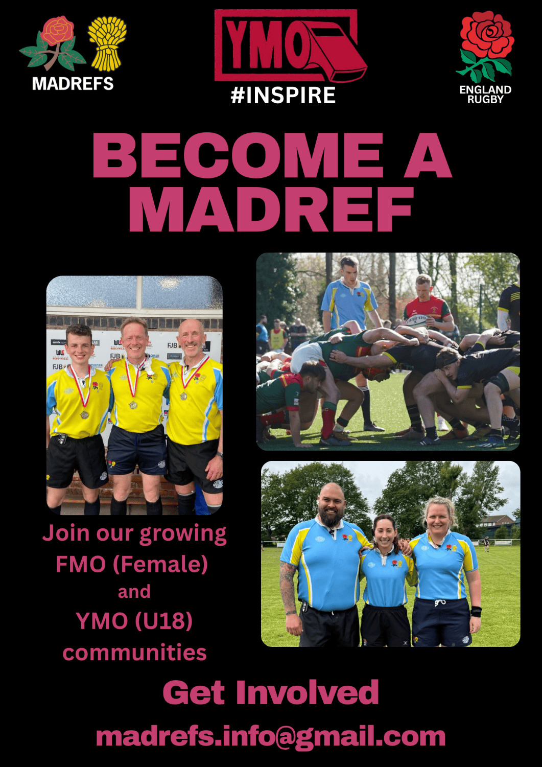 Madref's Referee Recruitment Initiative "Be in Team"....... | Cheshire RFU